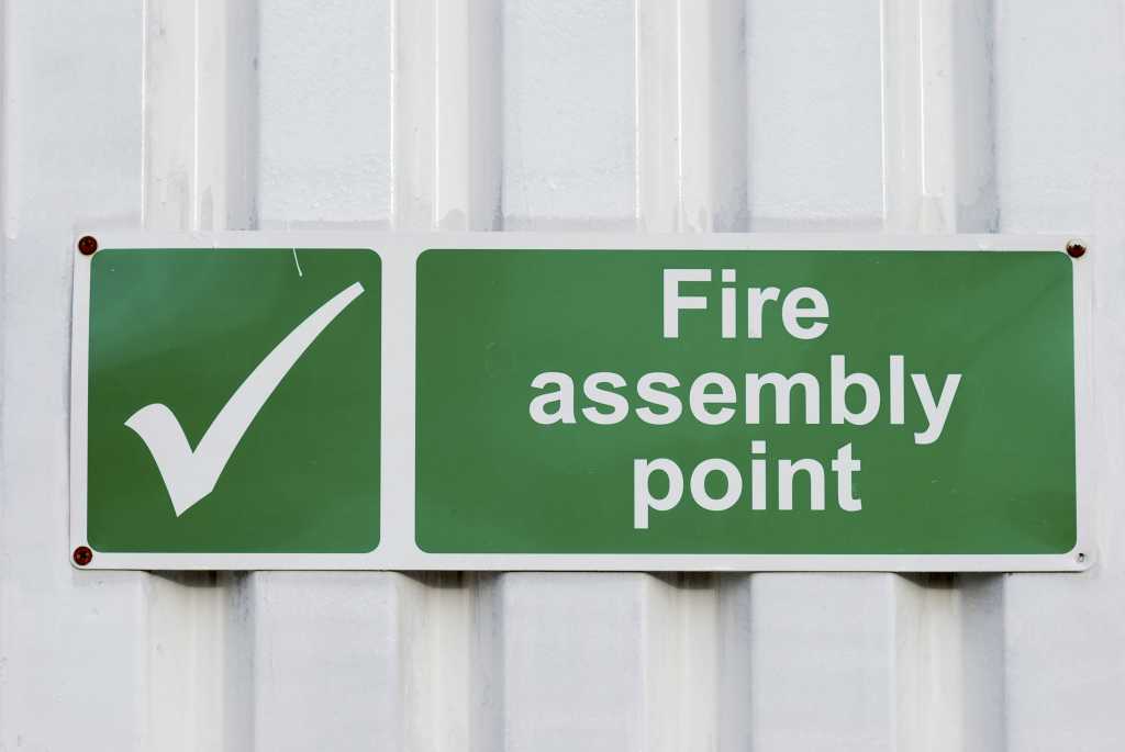 Where should a Fire Assembly Point be located? | Hoyles